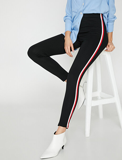 Koton Kadın Çizgili Tayt