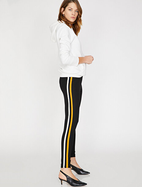 Koton Kadın Çizgili Tayt