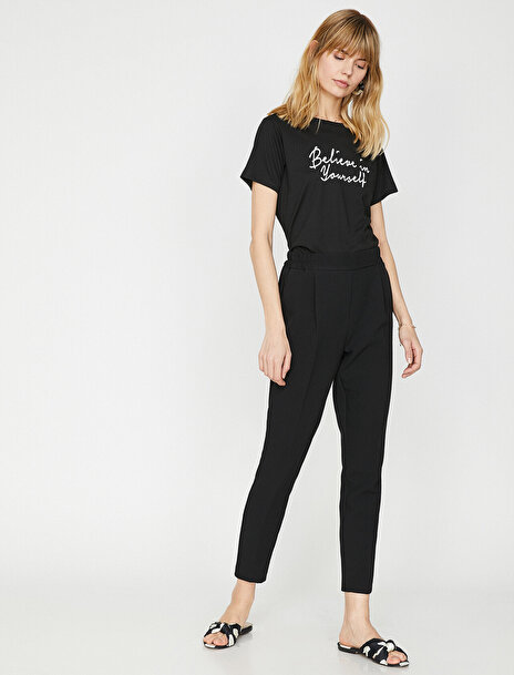 Koton Kadın Crop Pantolon