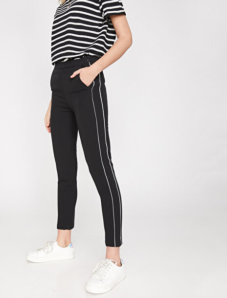 Koton Kadın Biye Detaylı Pantolon