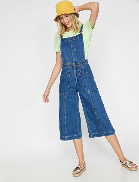 Koton Kadın Cep Detaylı Jean Tulum Koton Kadın Cep Detaylı Jean Tulum