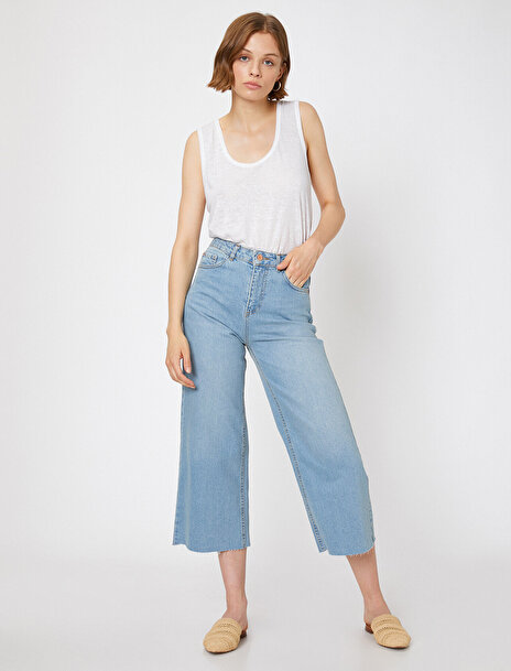 Koton Kadın Culotte Jean Pantolon