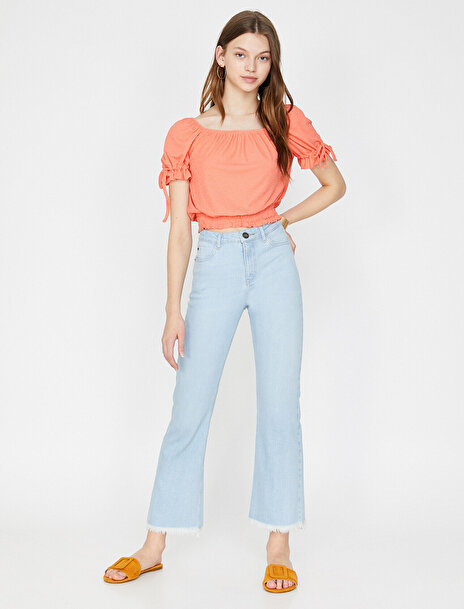 Koton Kadın Victoria Jean - İspanyol Paça Pantolon