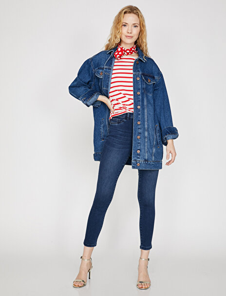 Koton Kadın Taylor Jean - Ekstra Yüksek Bel Dar Kesim Dar Paça Pantolon Koton Kadın Taylor Jean - Ekstra Yüksek Bel Dar Kesim Dar Paça Pantolon