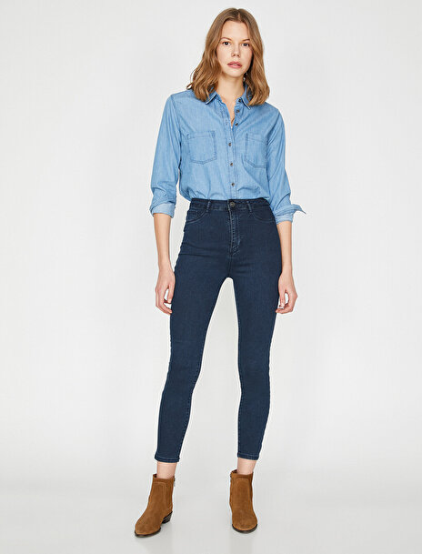 Koton Kadın Taylor Jean Pantolon