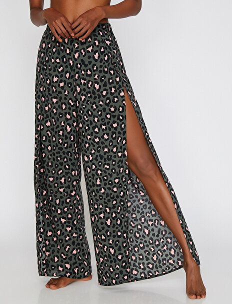 Koton Kadın Leopar Desenli Pantolon