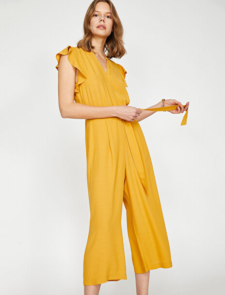 Koton Kadın Fırfır Detaylı Tulum