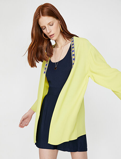 Koton Kadın İşlemeli Kimono Koton Kadın İşlemeli Kimono