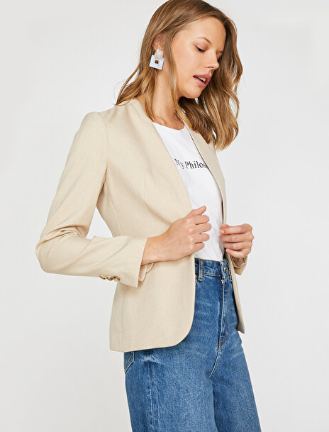 Koton Kadın Basic Blazer Ceket Koton Kadın Basic Blazer Ceket