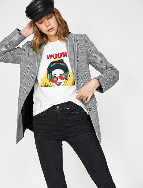 Koton Kadın Kareli Ceket