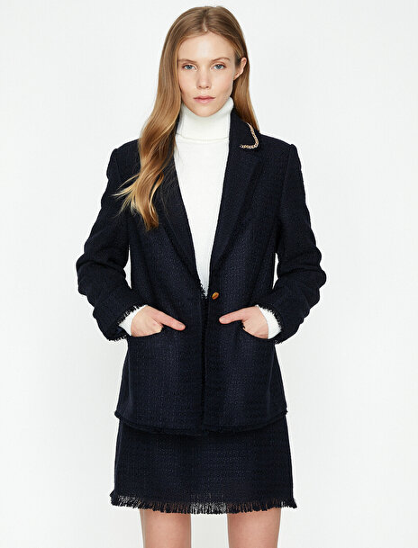 Koton Kadın Düğme Detaylı Mont