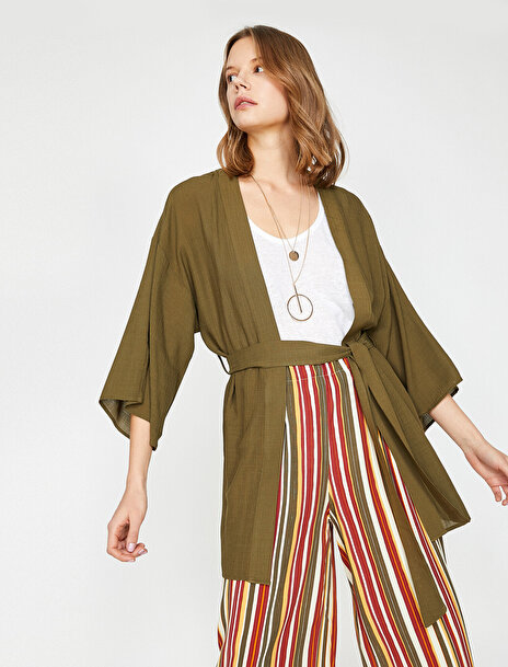 Koton Kadın Beli Bağlamalı Kimono
