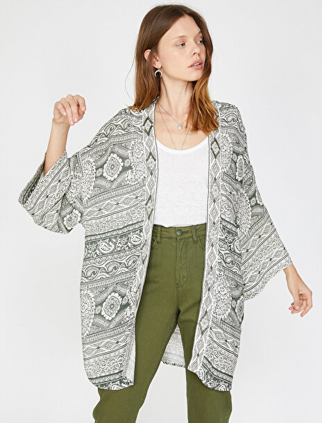 Koton Kadın Viskon Desenli Kimono