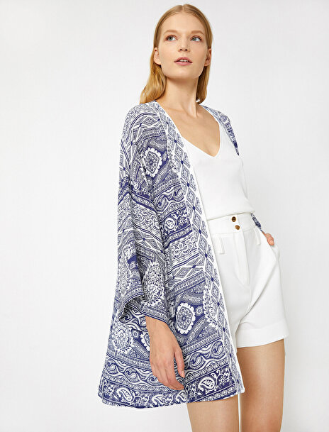 Koton Kadın Viskon Desenli Kimono