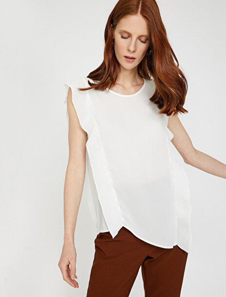 Koton Kadın Pilili Bluz