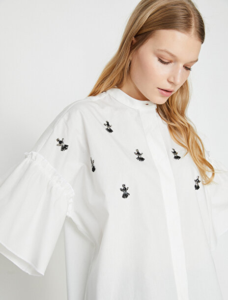 Koton Kadın İşlemeli Bluz