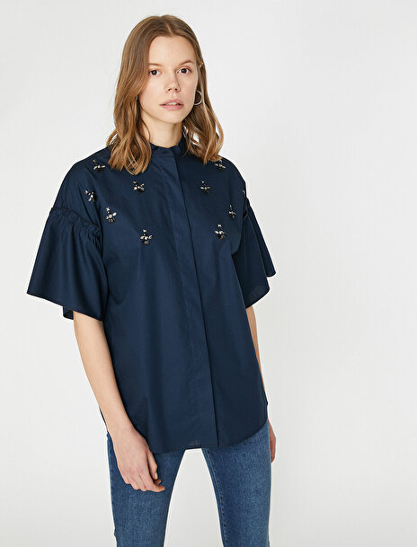 Koton Kadın İşlemeli Bluz