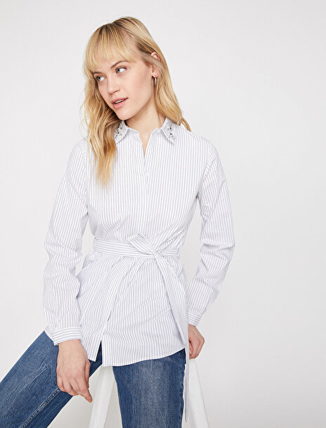 Koton Kadın Beli Bağlamalı Gömlek