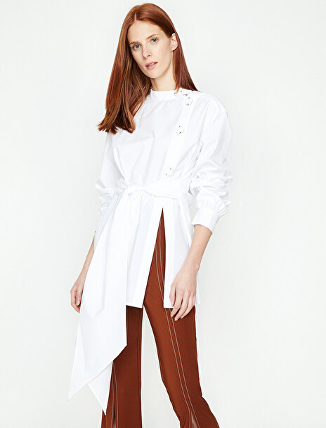 Koton Kadın Beli Bağlamalı Gömlek