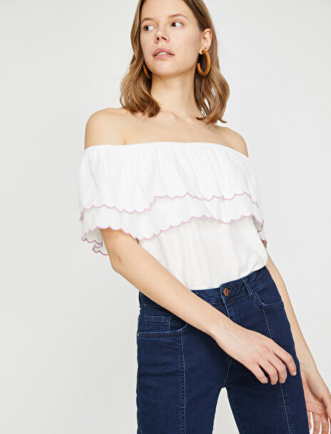 Koton Kadın Omzu Açık Bluz