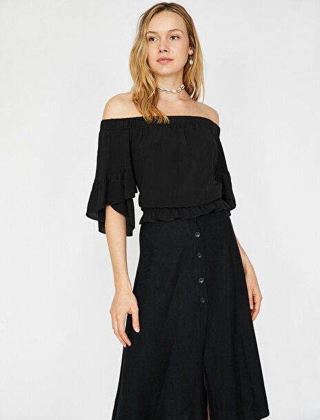 Koton Kadın Omzu Açık Bluz