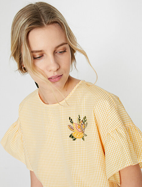 Koton Kadın İşlemeli Bluz