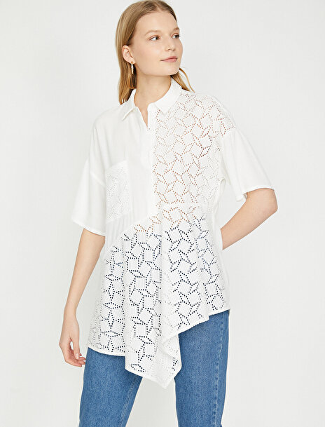 Koton Kadın Dantel Detaylı Tunik