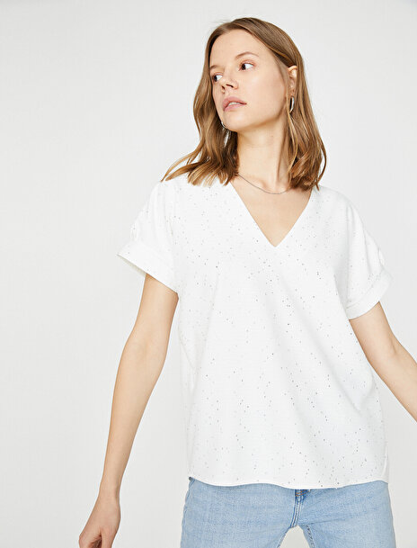 Koton Kadın Baskı Detaylı Bluz