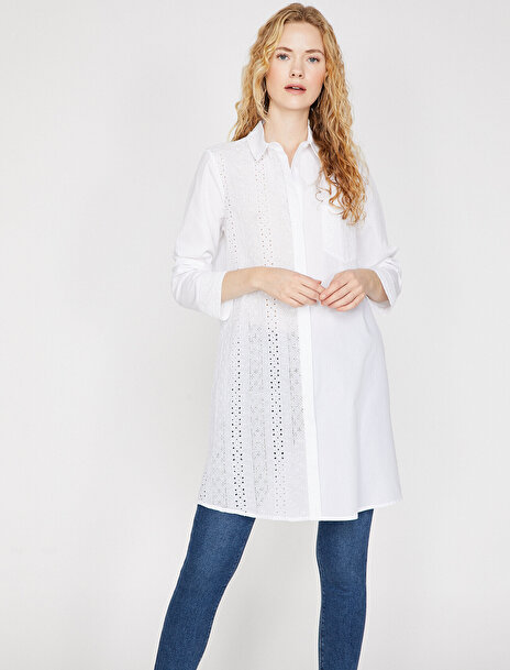 Koton Kadın Dantel Detaylı Tunik