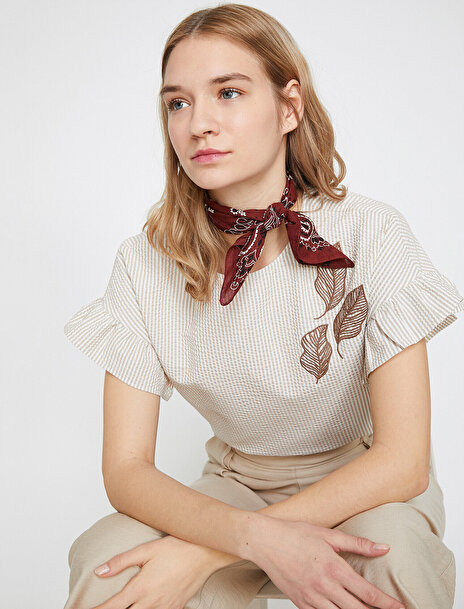 Koton Kadın İşlemeli Bluz