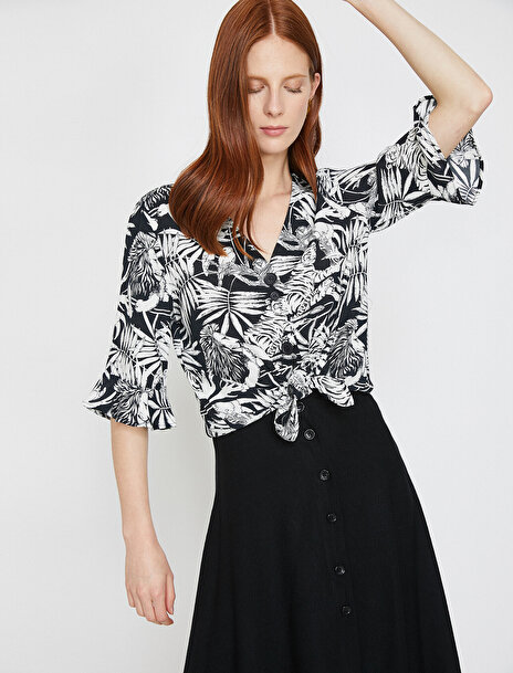 Koton Kadın Desenli Gömek