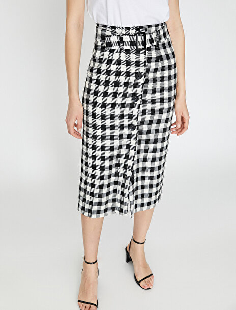 Koton Kadın Vichy Etek