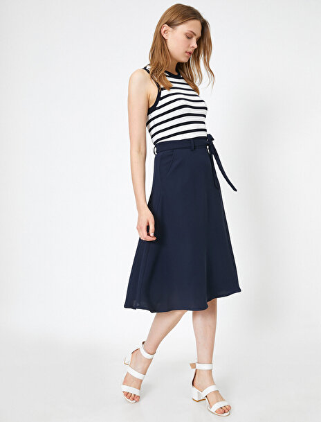 Koton Kadın Beli Bağlamalı Etek