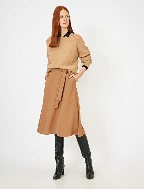 Koton Kadın Beli Bağlamalı Etek