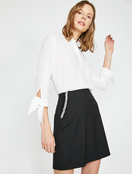 Koton Kadın Boncuk Detaylı Etek