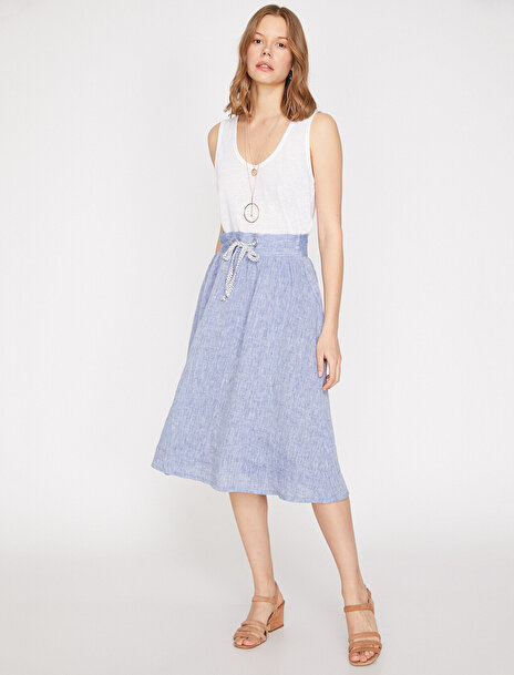 Koton Kadın Beli Bağlamalı Etek