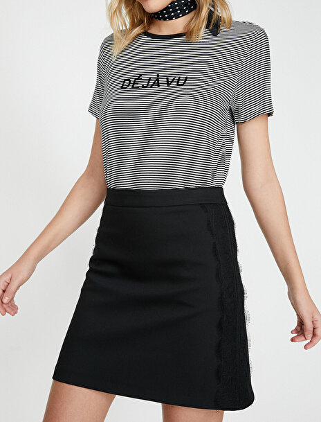 Koton Kadın Dantel Detaylı Etek