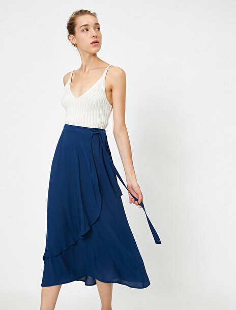 Koton Kadın Beli Bağlamalı Etek