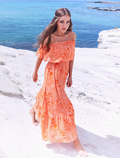 Koton Kadın The Maxi Dress - Maksi Elbise