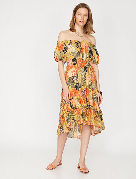 Koton Kadın The Floral Dress - Çiçek Desenli Elbise Koton Kadın The Floral Dress - Çiçek Desenli Elbise