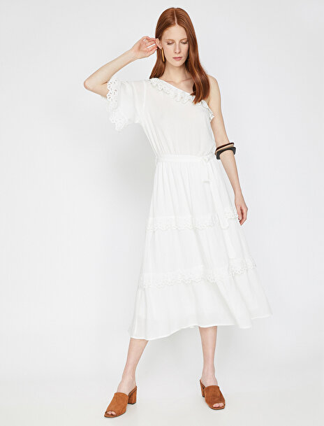 Koton Kadın The Summer White Dress – Beyaz Yaz Elbisesi Koton Kadın The Summer White Dress – Beyaz Yaz Elbisesi