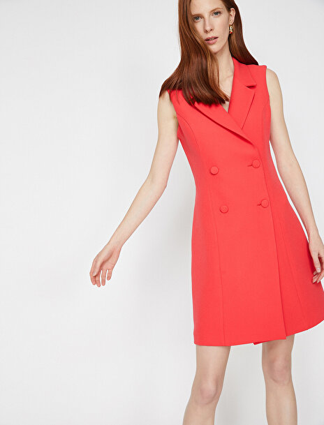 Koton Kadın Klasik Yaka Elbise