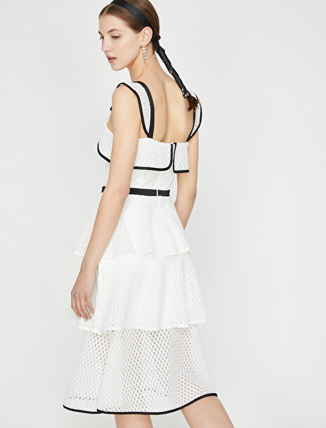 Koton Kadın File Detaylı Elbise Koton Kadın File Detaylı Elbise