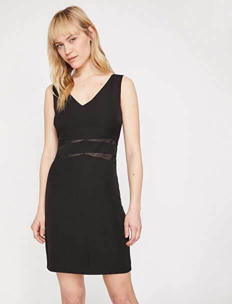 Koton Kadın Pul Detaylı Elbise Abiye