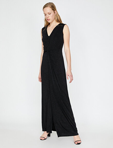 Koton Kadın Sim Detaylı Elbise Abiye