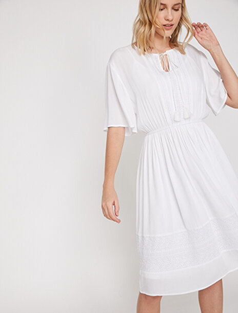 Koton Kadın The Summer White Dress – Beyaz Yaz Elbisesi Koton Kadın The Summer White Dress – Beyaz Yaz Elbisesi