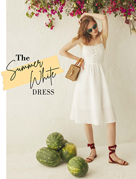 Koton Kadın The Summer White Dress – Beyaz Yaz Elbisesi Koton Kadın The Summer White Dress – Beyaz Yaz Elbisesi