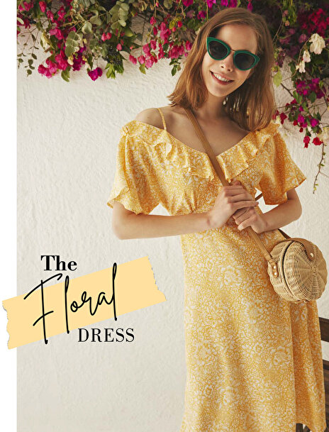 Koton Kadın The Floral Dress - Çiçek Desenli Elbise