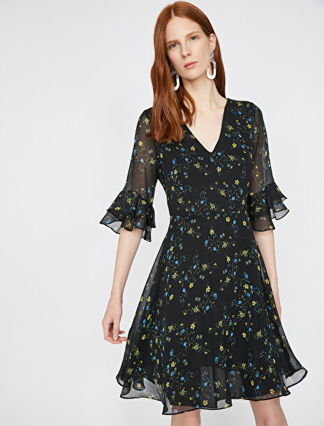 Koton Kadın The Floral Dress - Çiçek Desenli Elbise Koton Kadın The Floral Dress - Çiçek Desenli Elbise