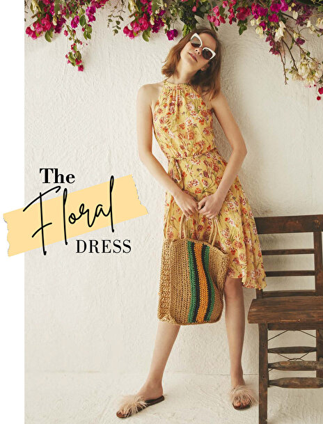 Koton Kadın The Floral Dress - Çiçek Desenli Elbise